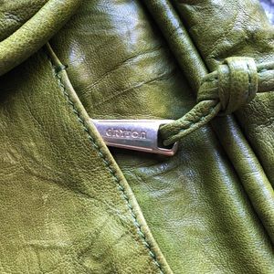 Joy Gryson | Bags | Joy Gryson Haylie Green Leather Handbag Purse ...